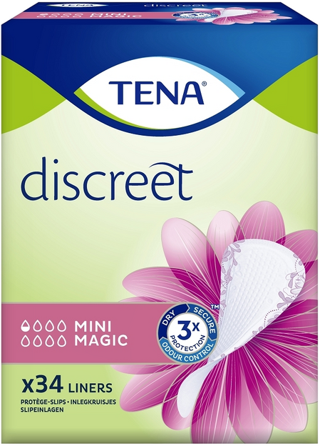 TENA Discreet Mini Magic Inlegkruisjes (34ST) bij De Online Drogist