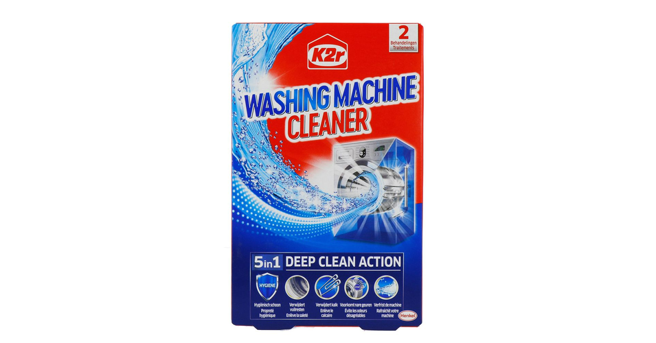 K2R Wasmachinereiniger 3-in-1 2st | Reinigt & Onderhoudt Wasmachine