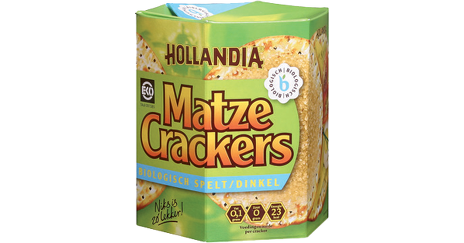 Hollandia Matzes Hollandia Biologische Matze Crackers Spelt 100GR ...