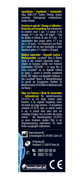 Lucovitaal Neus & Bijholte Spray kopen De Online Drogist
