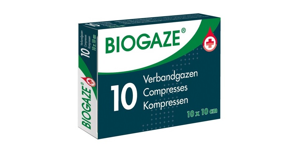 Biogaze Verbandgazen 10x10cm 10ST | voordelig online kopen | De Online ...