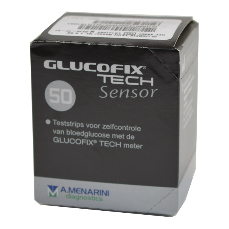 Glucofix Tech Sensor Teststrips (50 strips) kopen bij De Online Drogist