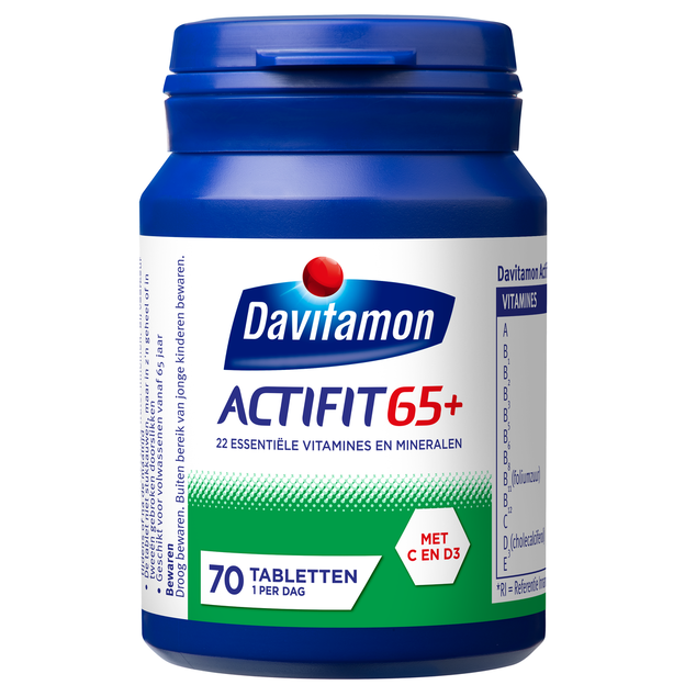 Davitamon Actifit 65 Plus Ginseng Tabletten (70tb)