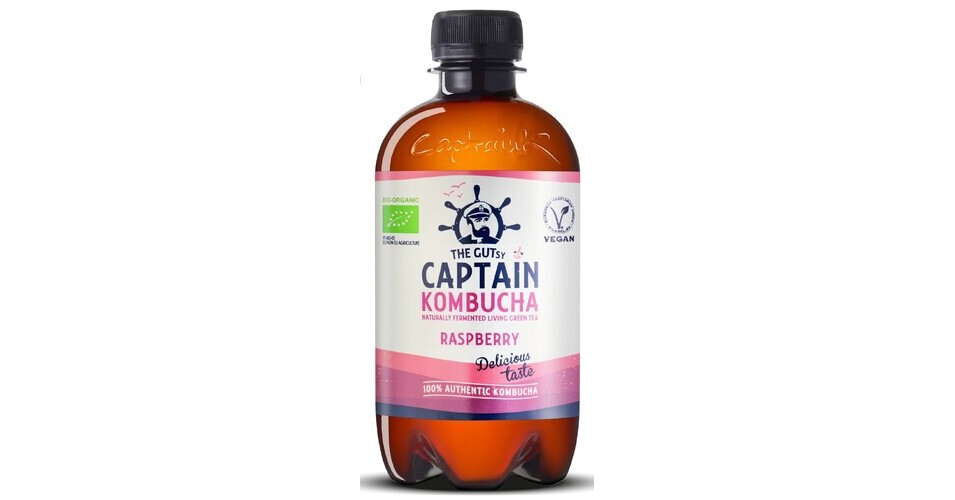 The GUTsy Captain Kombucha Raspberry (400ml)