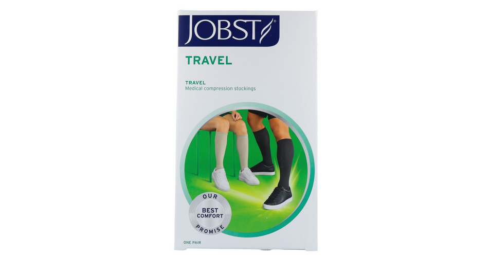 Jobst Travel Socks Zwart 45-46 kopen bij De Online Drogist