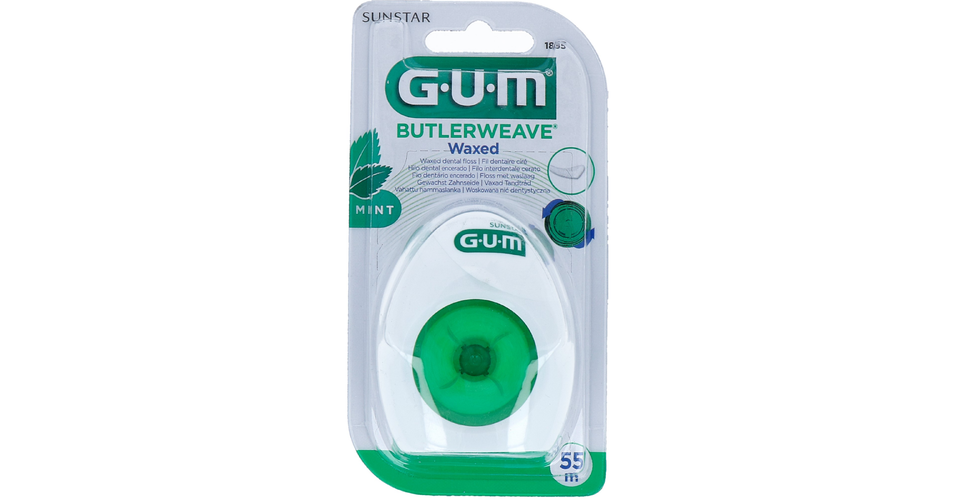GUM Butlerweave Floss Waxed 55M | De Online Drogist