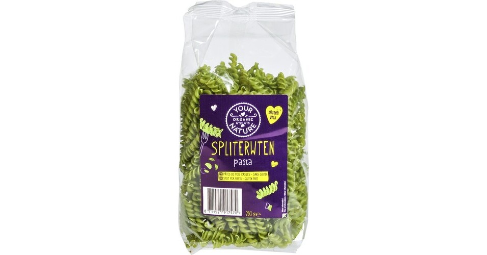 Your Organic Nature Spliterwten Fusilli 250GR | De Online Drogist