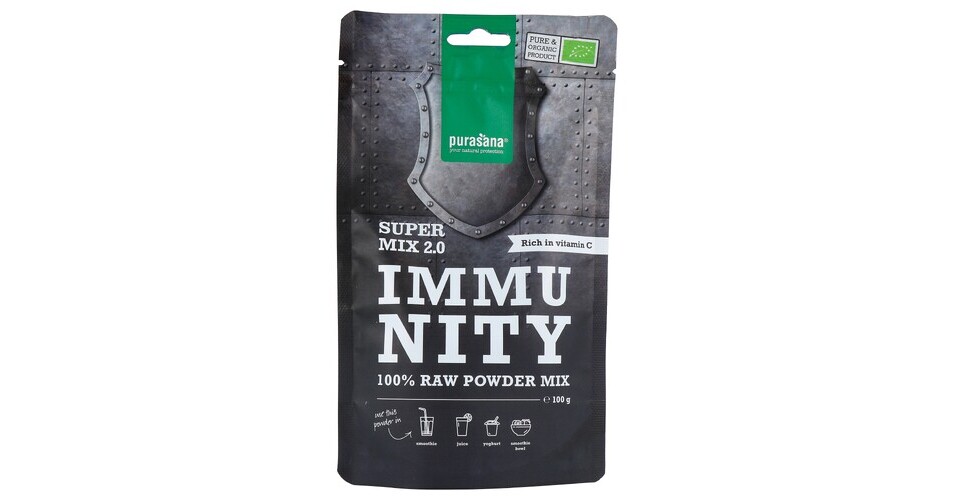 Purasana Immunity Raw Powder Mix (100gr) | De Online Drogist