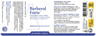Biotics Berberol Forte Capsules 60TB bij De Online Drogist