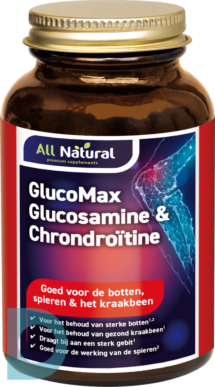 All Natural GlucoMax Glucosamine & Chondroitine Tabletten 120TB