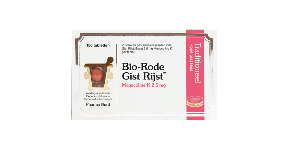 Pharma Nord Bio-Rode Gist Rijst Tabletten 150TB | De Online Drogist